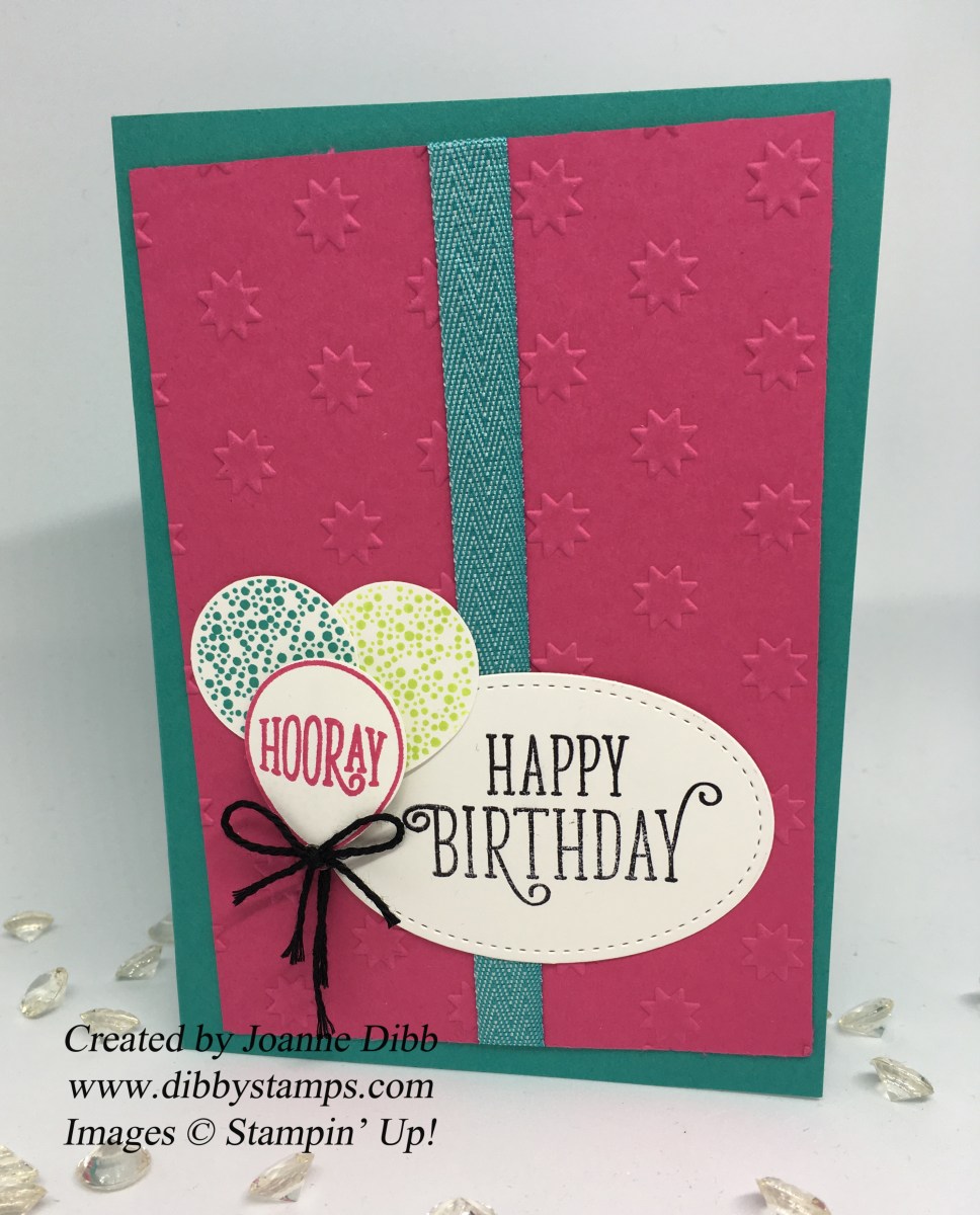 Oh My Stars Embossing Folder Birthday Card – Dibby Stamps