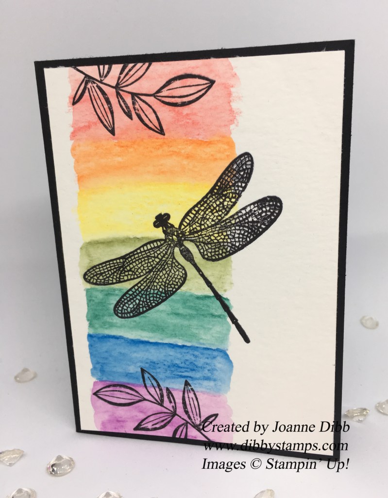 Rainbow Dragonfly Card – Dibby Stamps