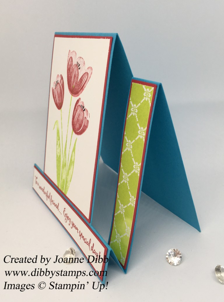 Floral Friday: Tranquil Tulips Centre Step Card – Dibby Stamps