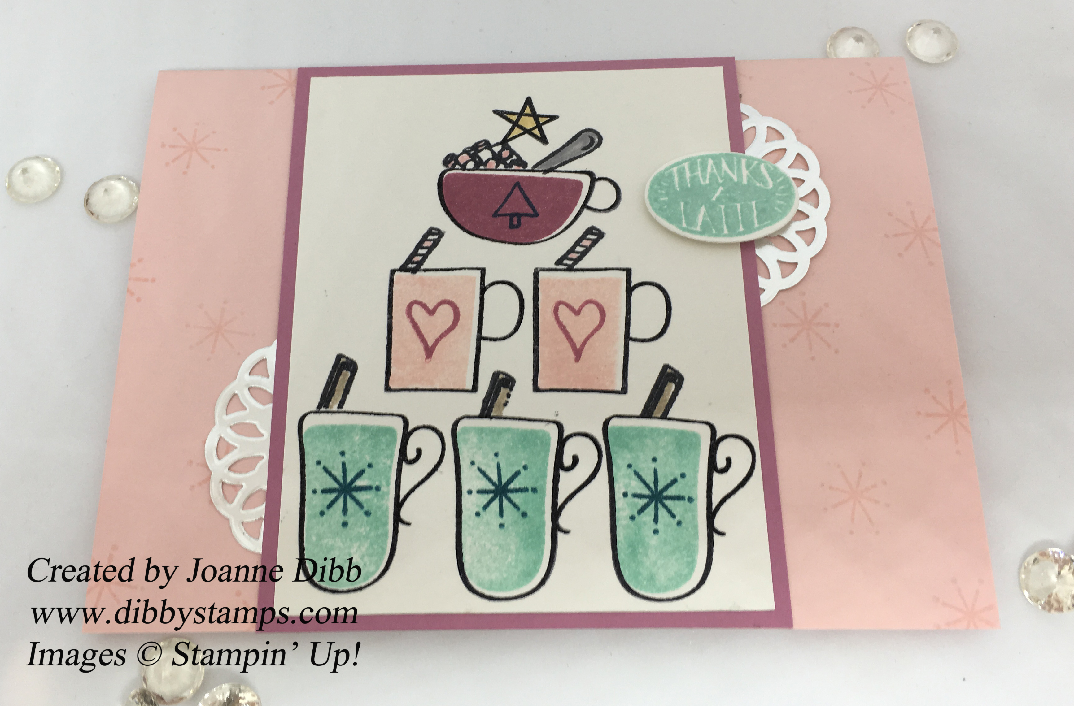 Pastel “Thanks a Latte” Card – Dibby Stamps