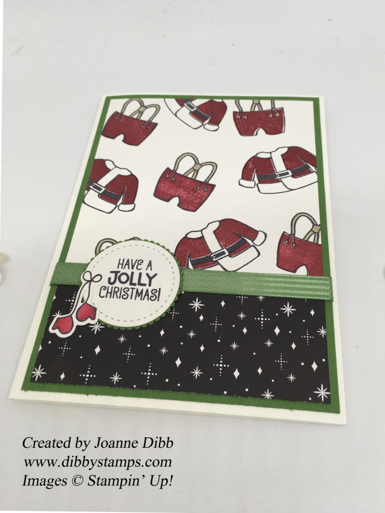 Jolly Santa Suit Christmas Card – Dibby Stamps