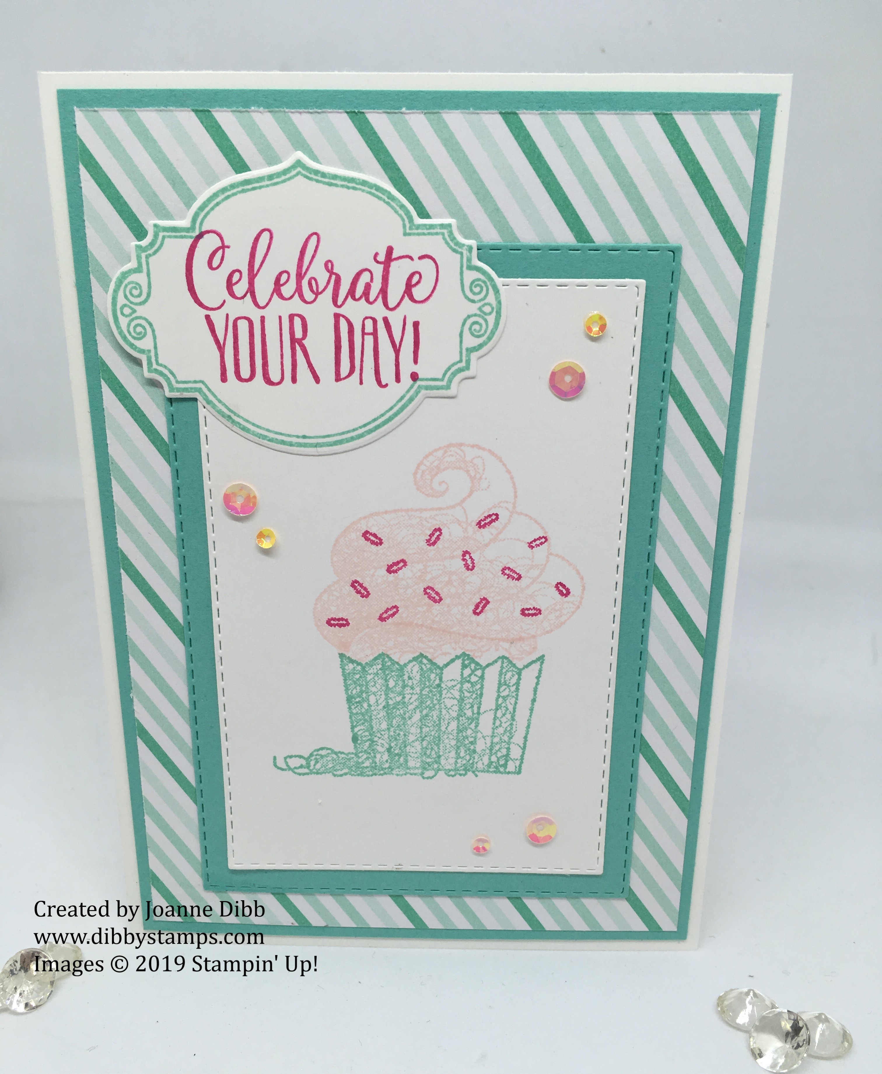 Coastal Cabana Cupcake Card – Dibby Stamps