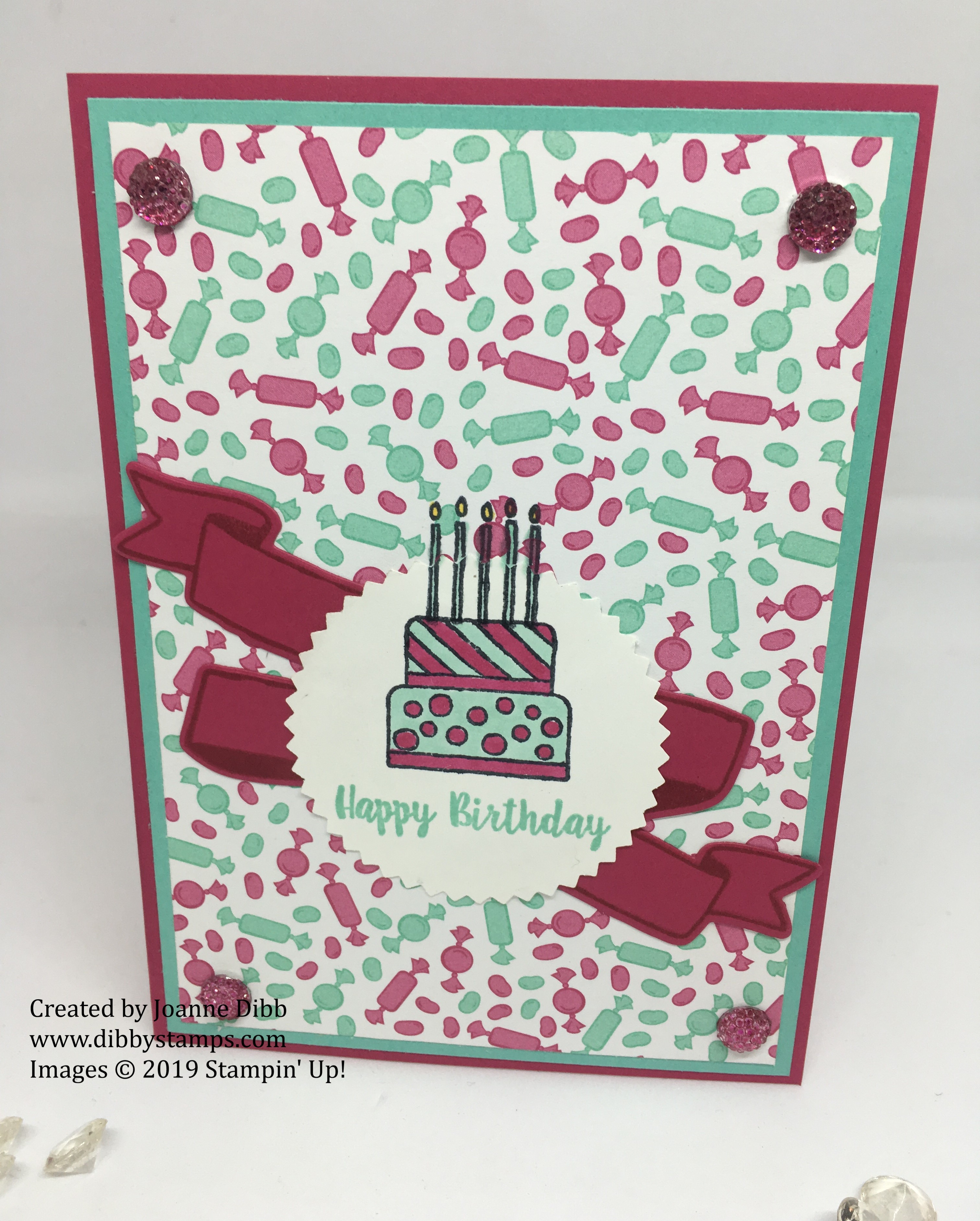 Niece’s Birthday card with Piece of Cake – Dibby Stamps