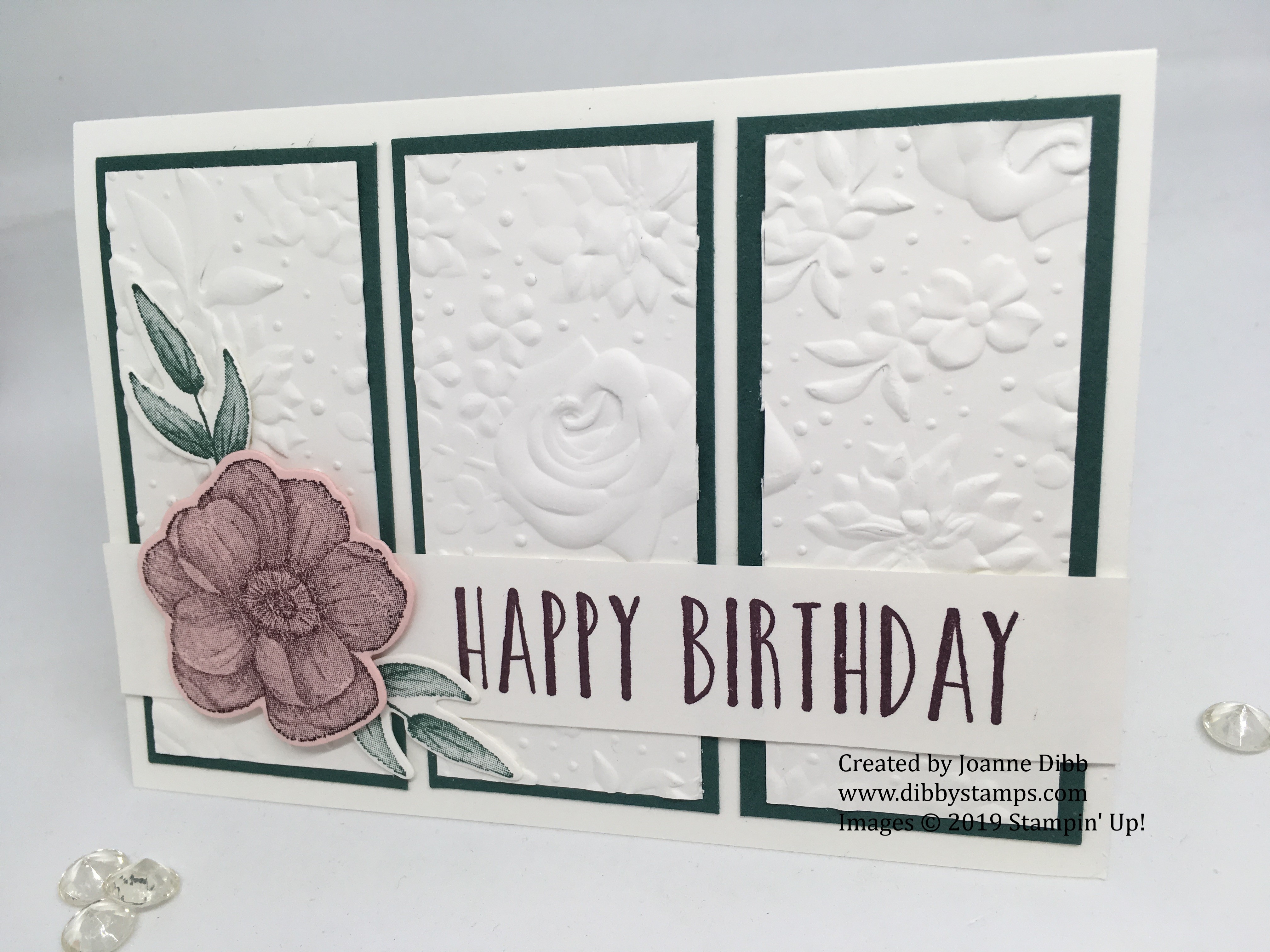 Country Floral Birthday Card – Dibby Stamps