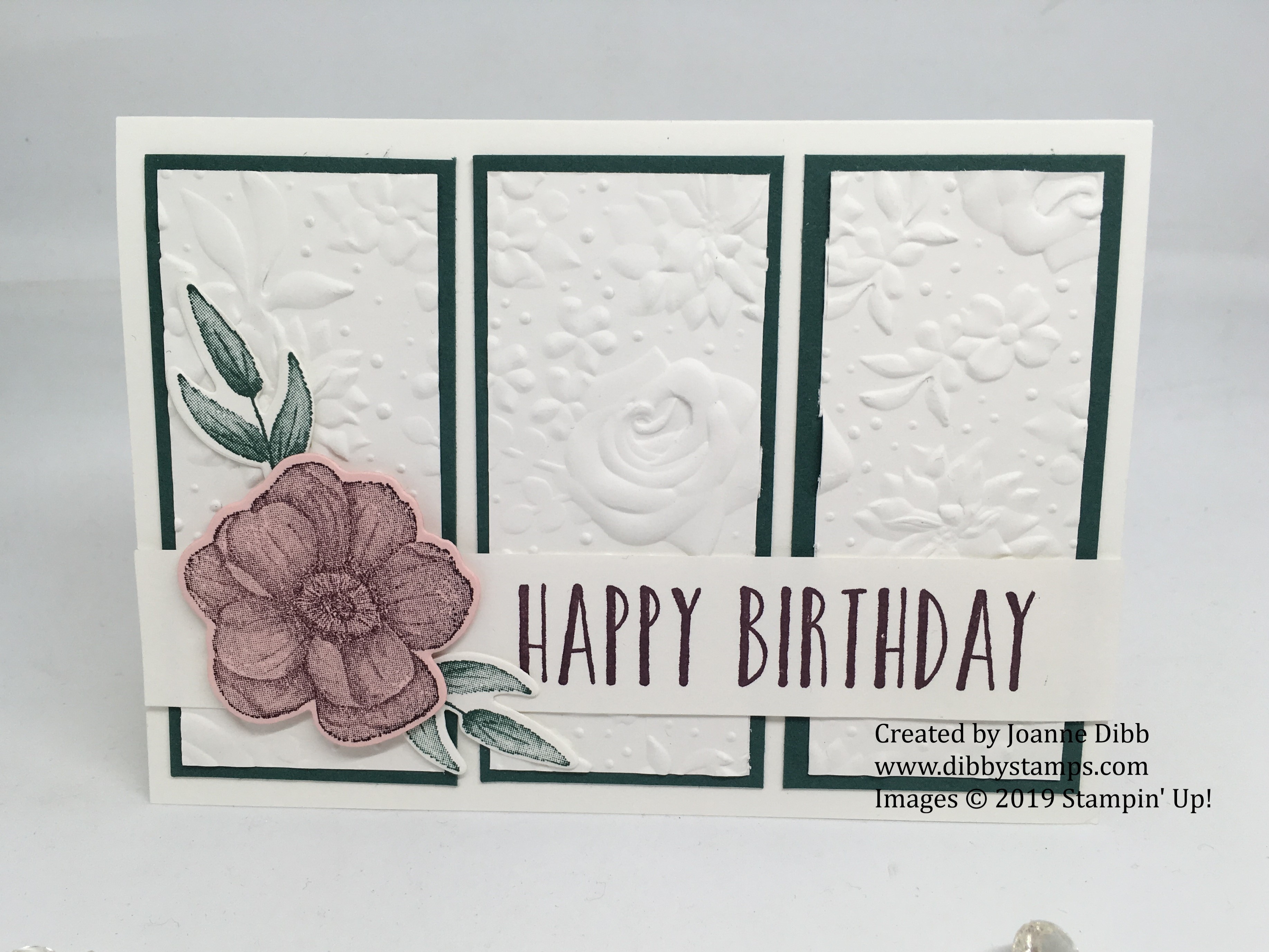 Country Floral Birthday Card – Dibby Stamps