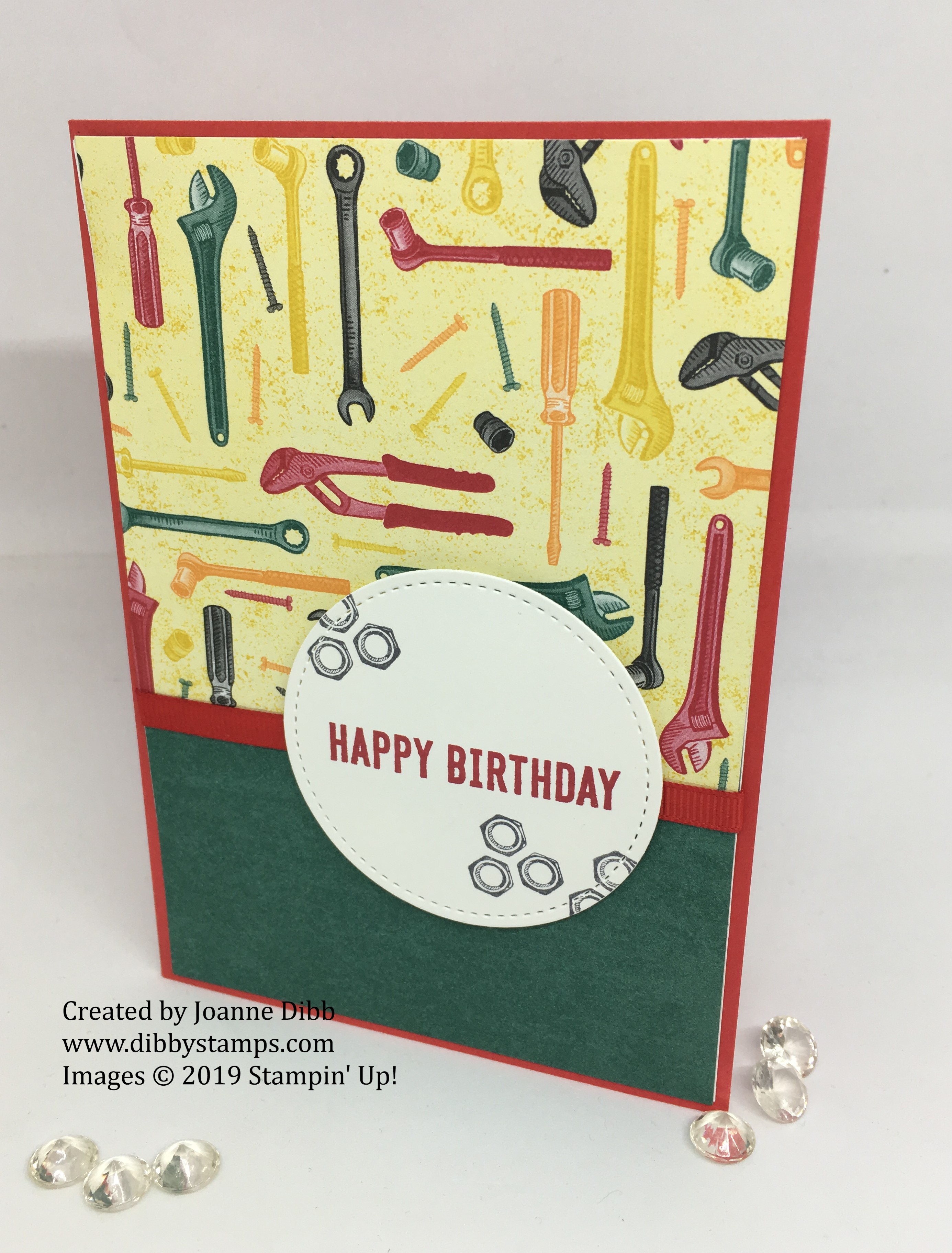 Geared Up Garage Birthday Card – Dibby Stamps