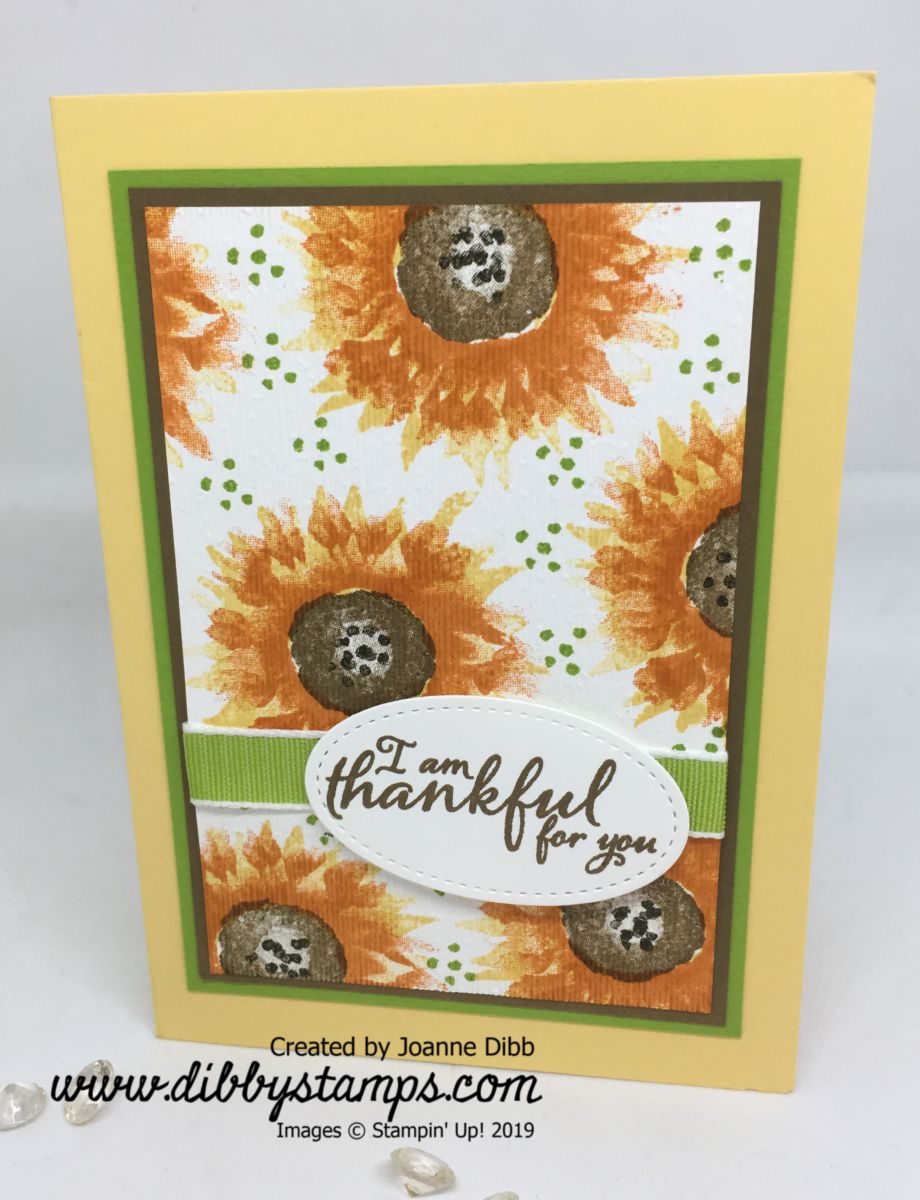 Autumnal Painted Harvest Card – Dibby Stamps