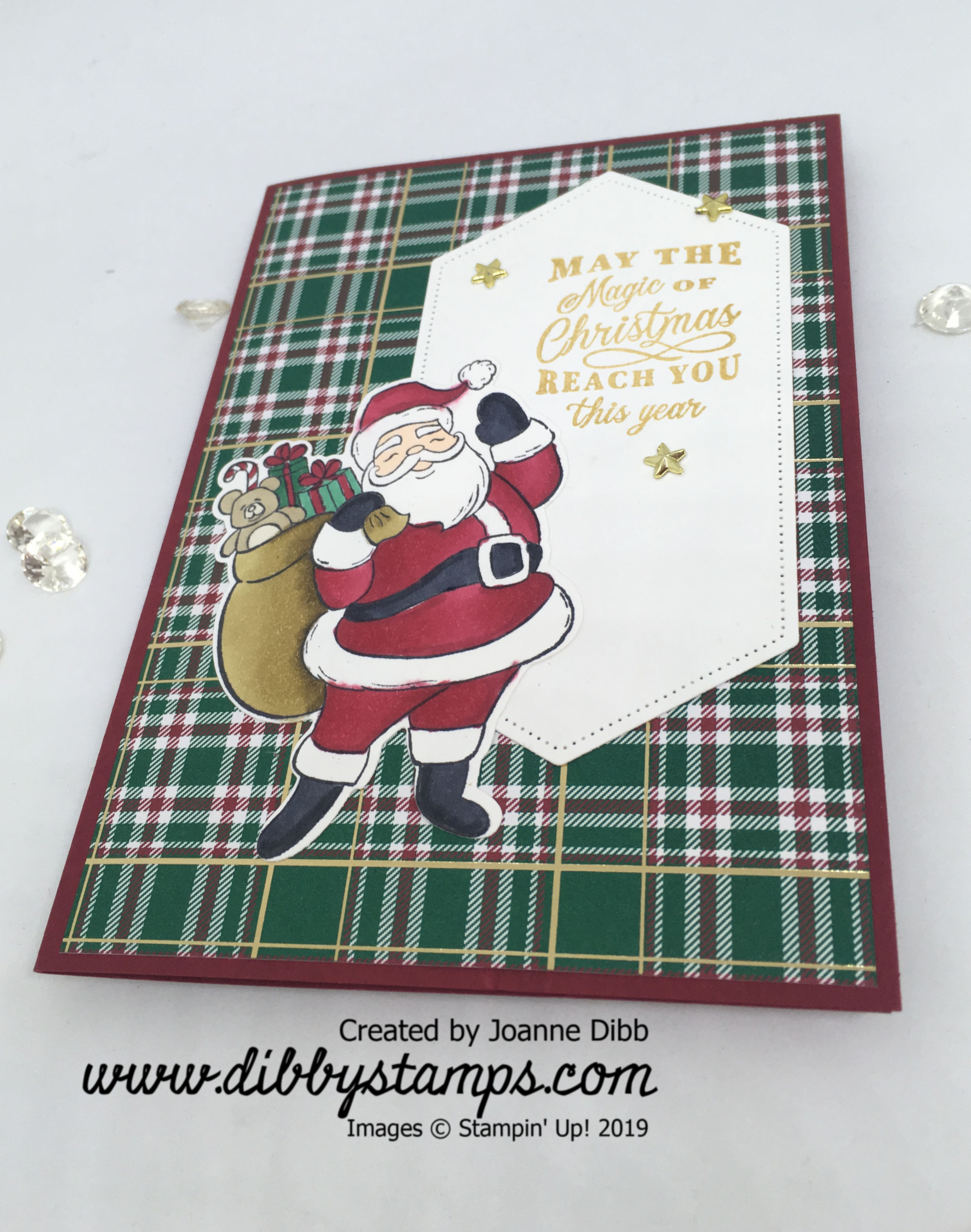 Holly Jolly Santa Card – Dibby Stamps