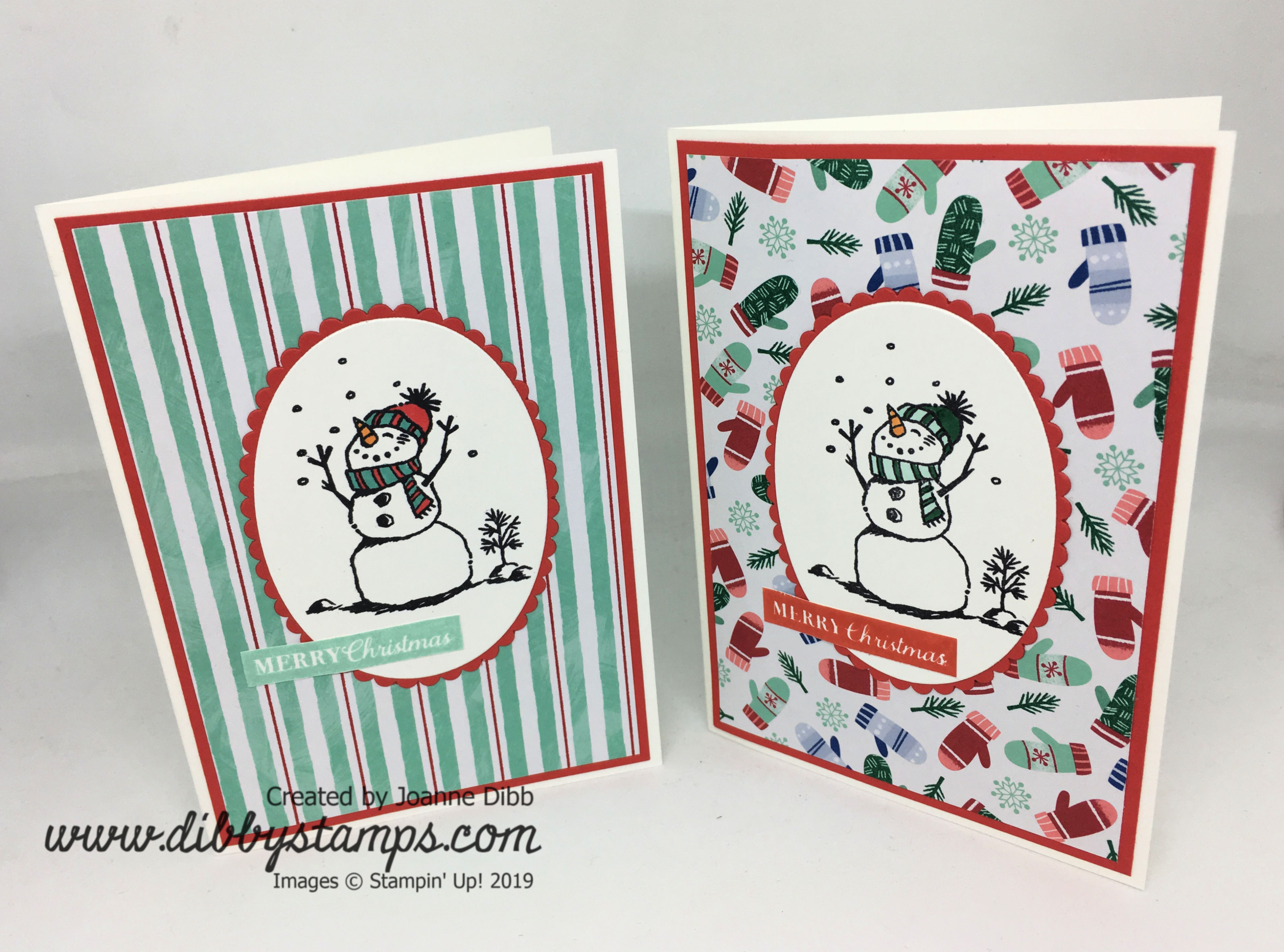 Snowmen Card Duo – Dibby Stamps