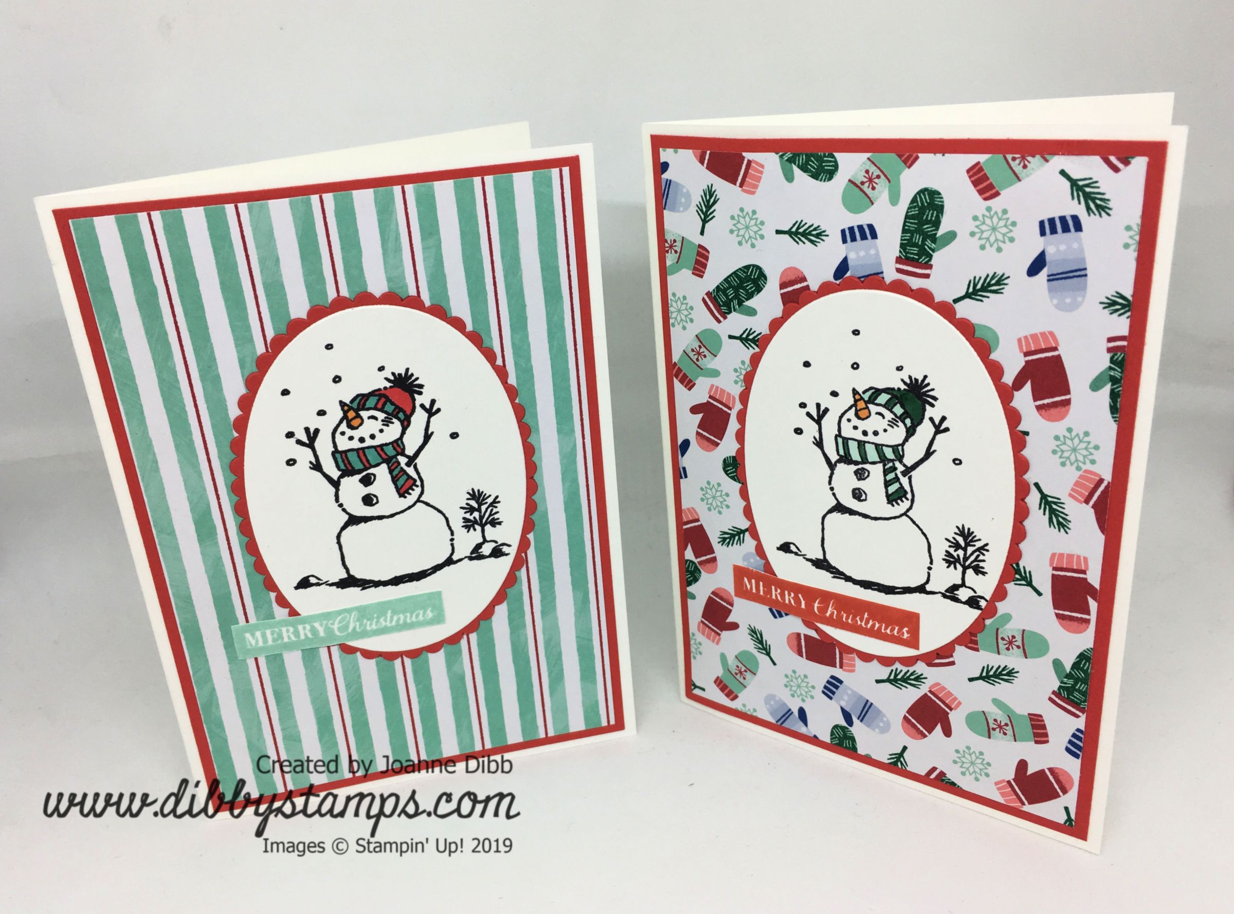Snowmen Card Duo – Dibby Stamps