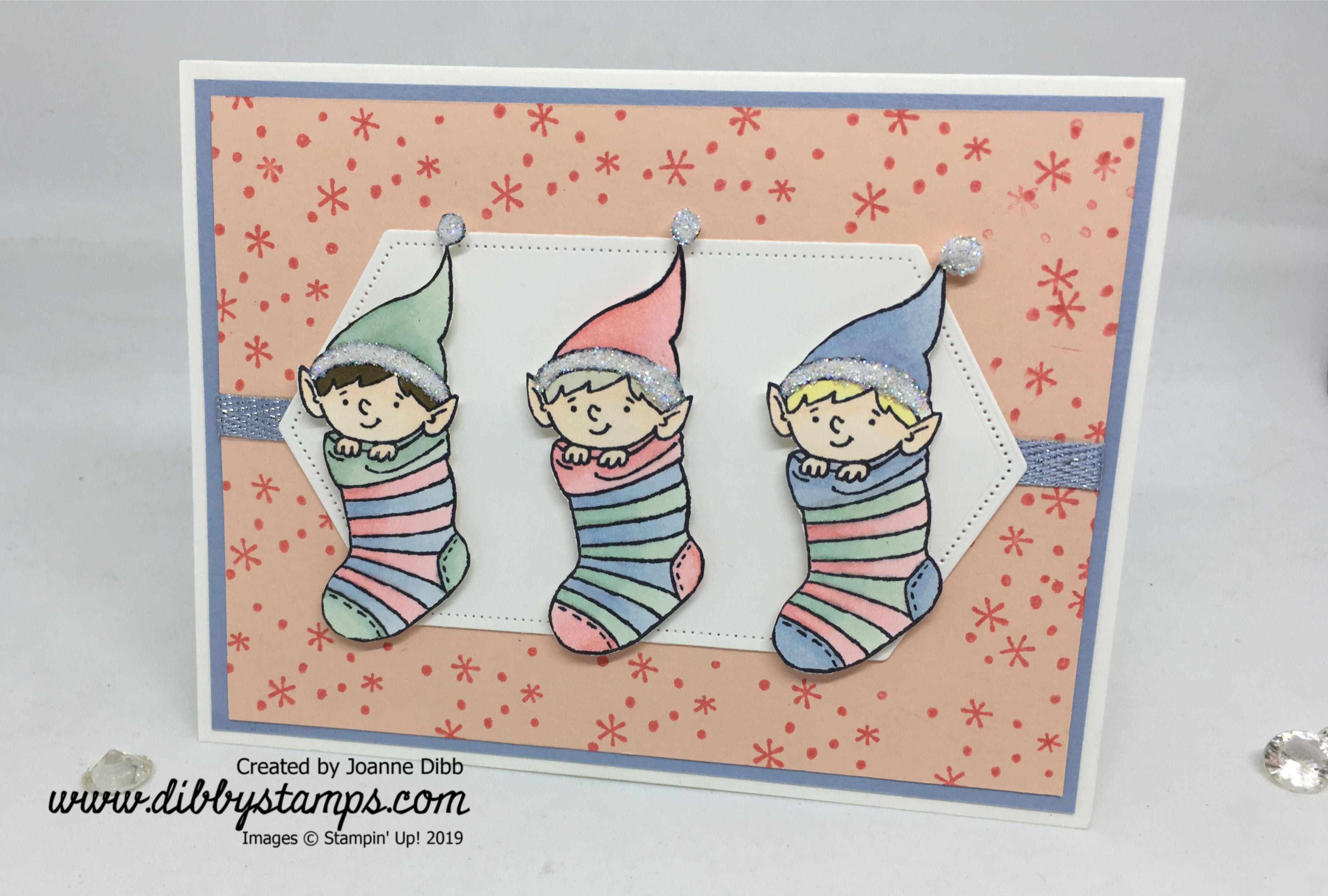 Three Little Elves Card – Dibby Stamps