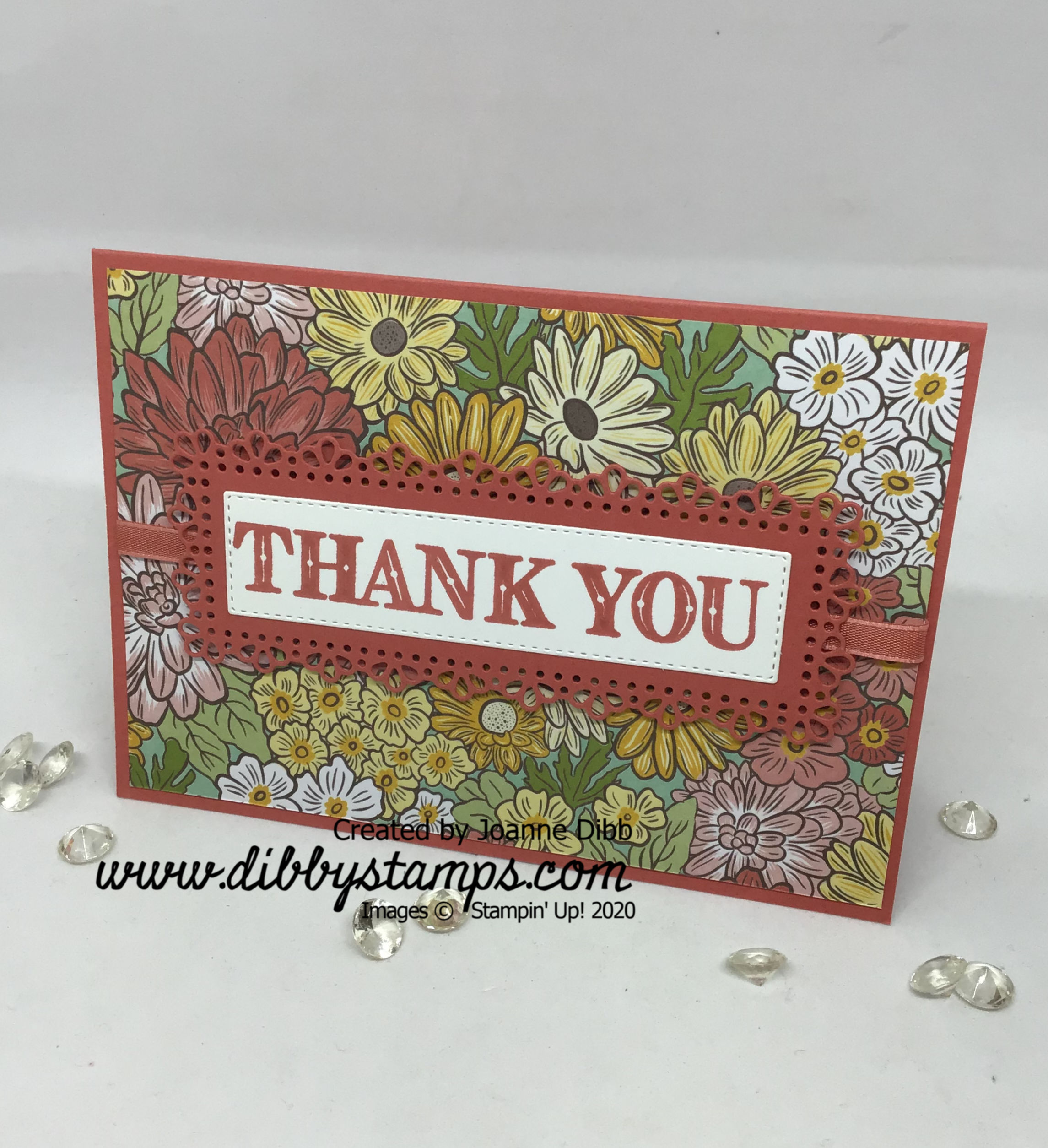 Ornate Garden Simple Thank You Card – Dibby Stamps