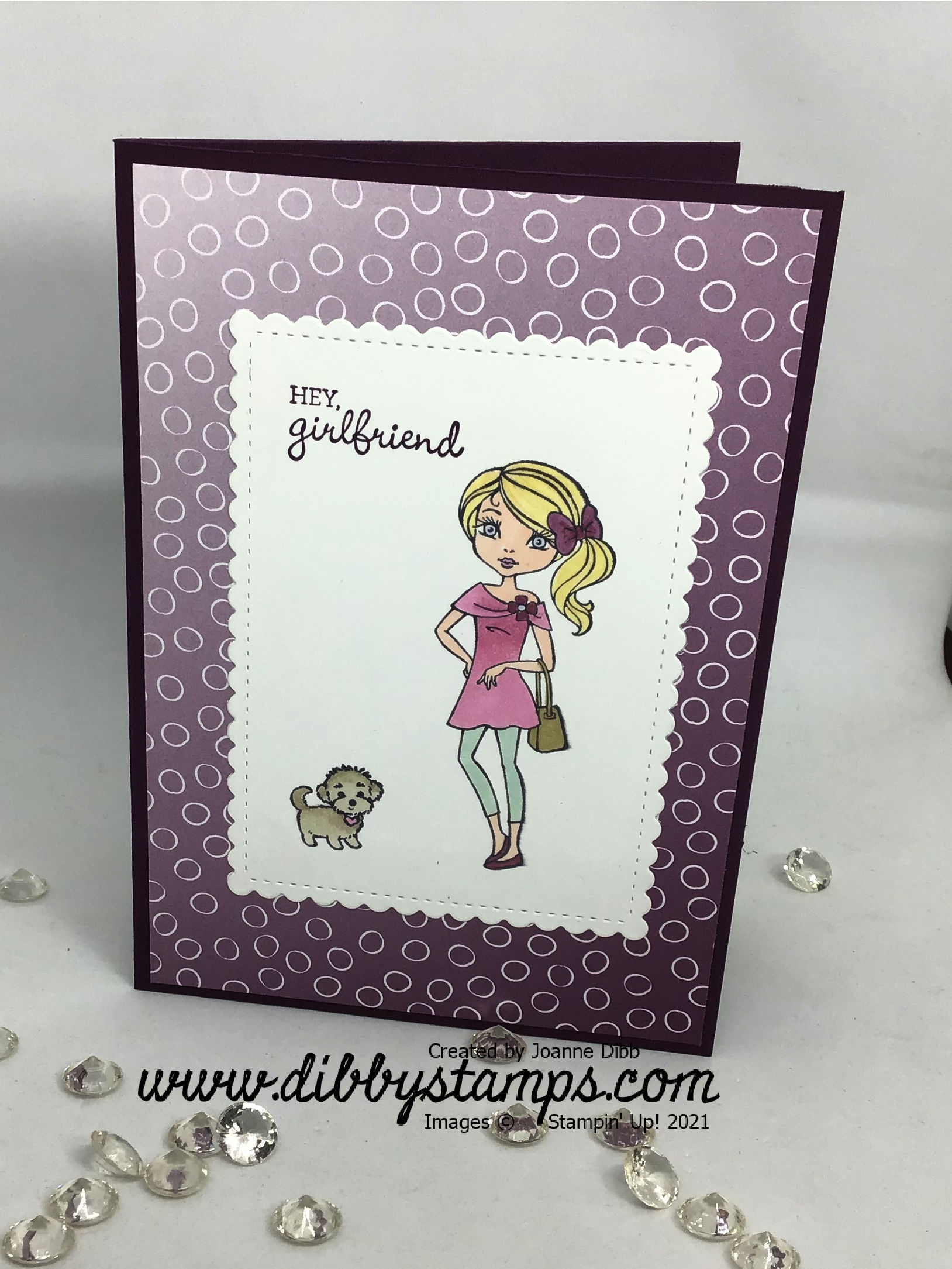 Hey Girlfriend Ombre Card Duo – Dibby Stamps