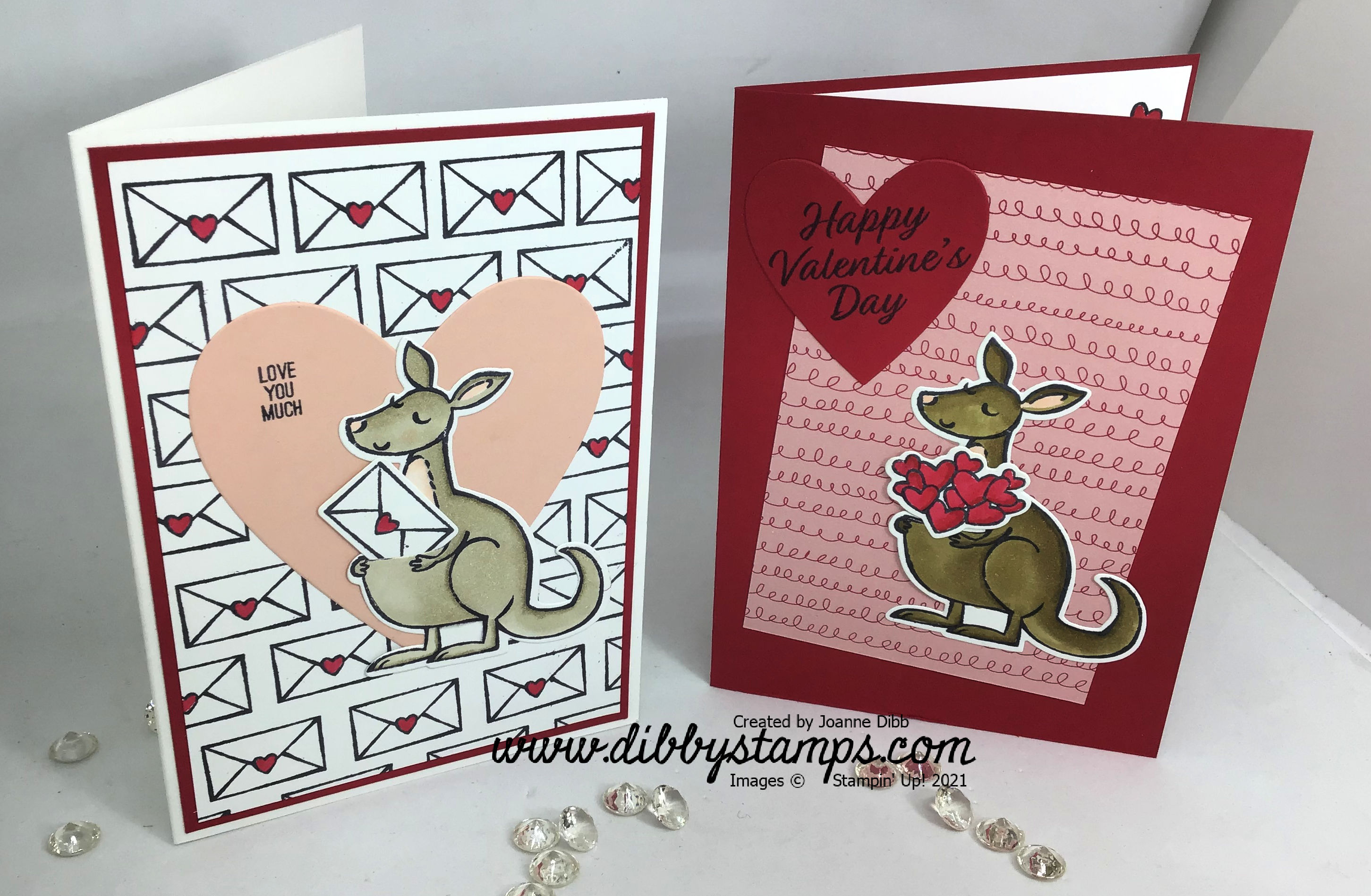 Valentine’s Duo with Kangeroo and Company – Dibby Stamps