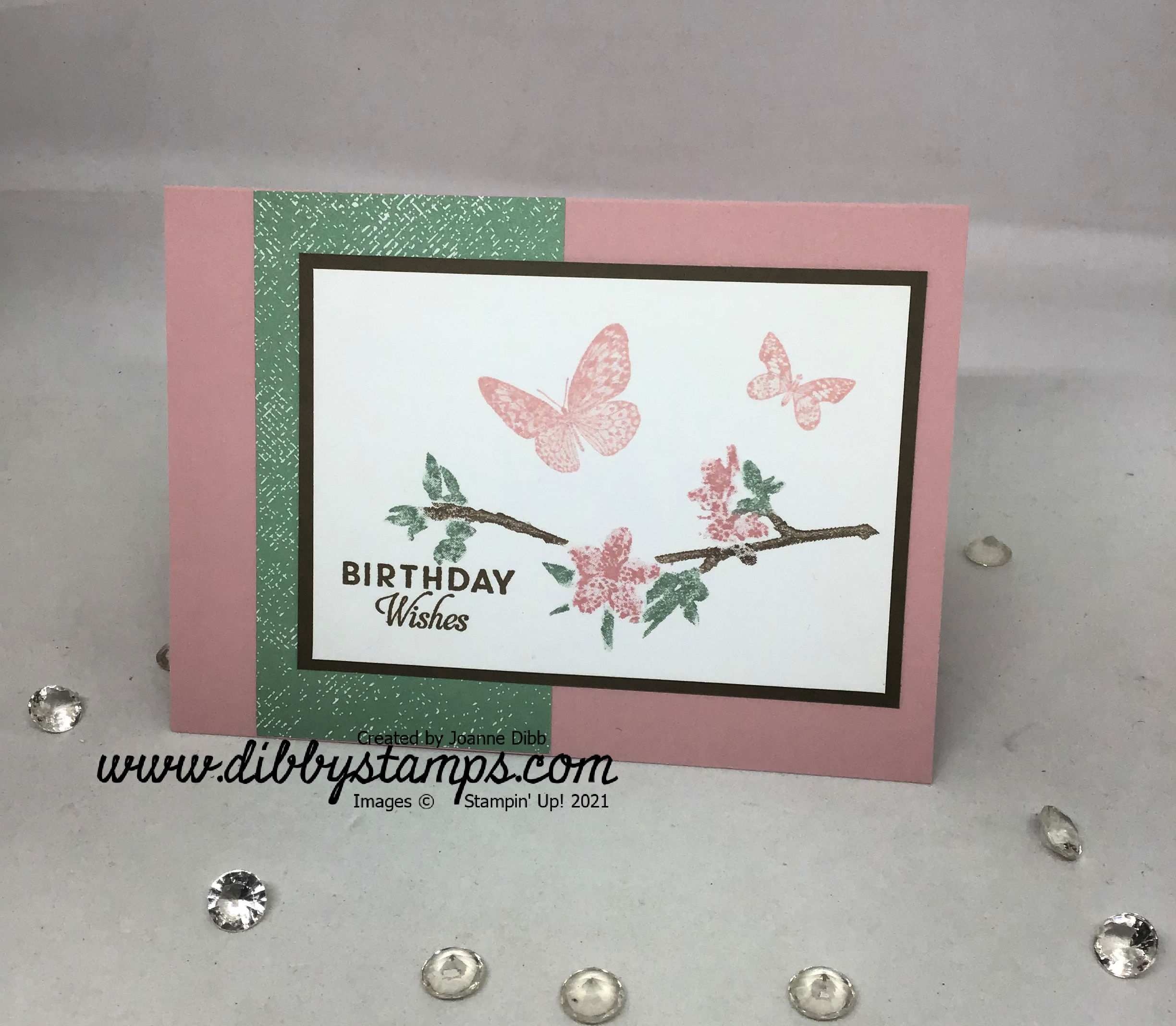 Butterfly Wishes Pastel Birthday Card – Dibby Stamps