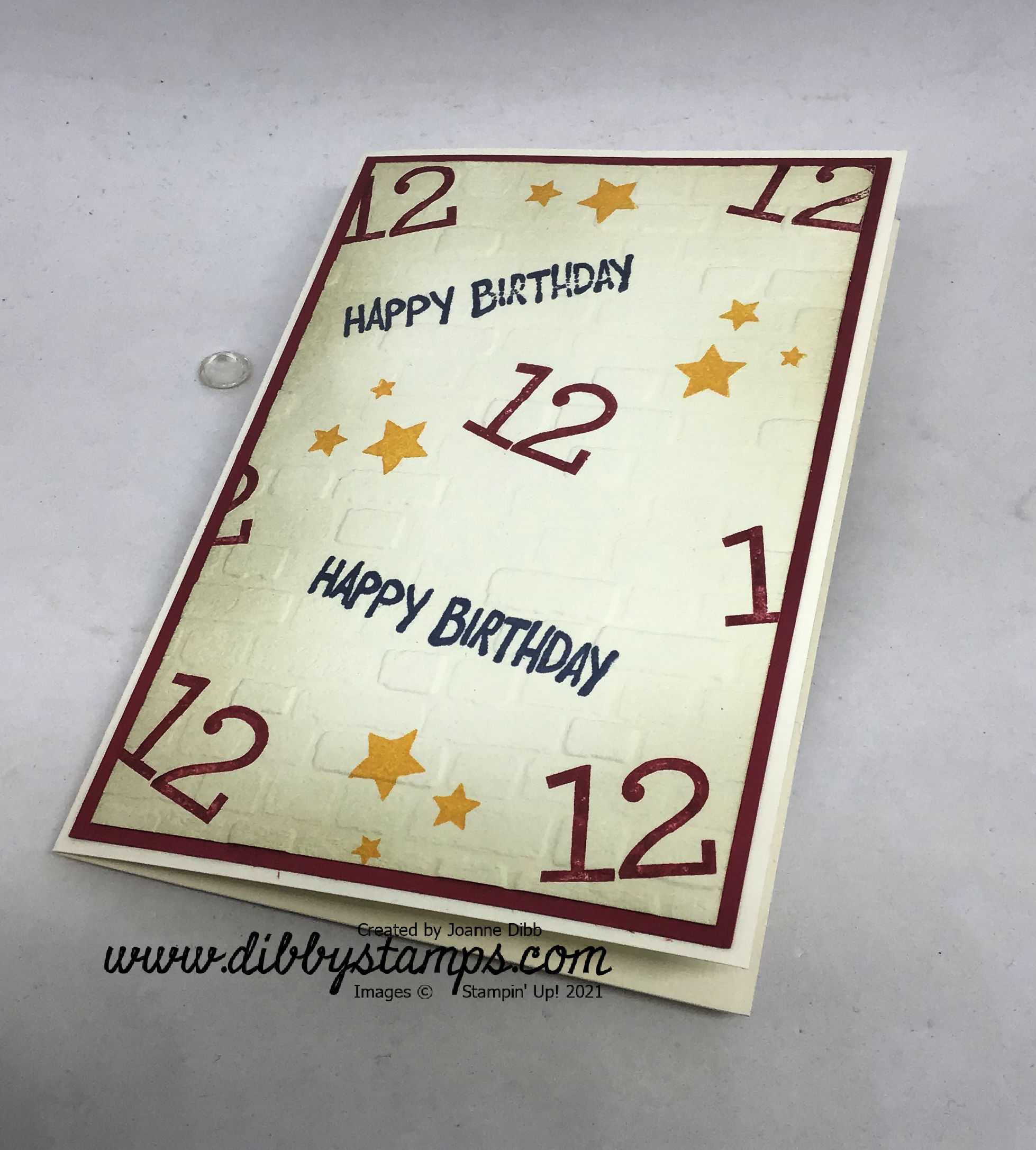 Subway Art Birthday Card – Dibby Stamps